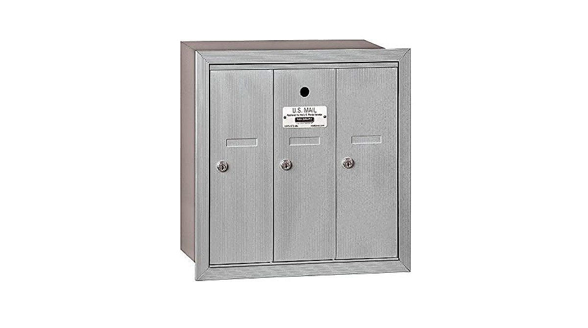 Salsbury 3-Door Recessed Vertical Mailbox | USPS Approved
