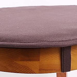 LUYAJYI Round Stool Chair Cushions, Lace Up Bistro Bar Seat Pad Non-Slip Outdoor Bistro Seat Cushions for Home Office Garden Garden Chair Decoration (Purple, 12 inch Diameter)