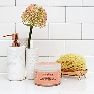 SheaMoisture Body Scrub for Dull Skin Illuminating Coconut and Hibiscus Cruelty-Free Skin Care 12 oz