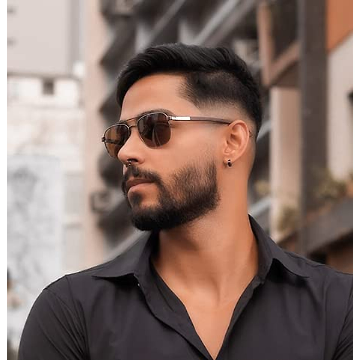 ZENOTTIC Aviator Wood Polarized Sunglasses for Men 100% UV Protection Fishing Driving Golf