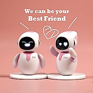 Eilik - Cute Electronic Cute Robot Pets Toys with Intelligent and Interactive | Abundant Emotions, Idle Animations, Mini-Games | Desk Decoration, Unique, Companion for Kids, Girls & Boys