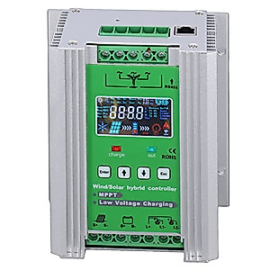 Wind Solar Hybrid System MPPT Charge Controller with Dump Load, 12V/24V/48V MPPT Boost Charge Regulator, 1000W Wind 1000W Solar, for Wind Solar Hybrid System(DC12V 24V 48V)