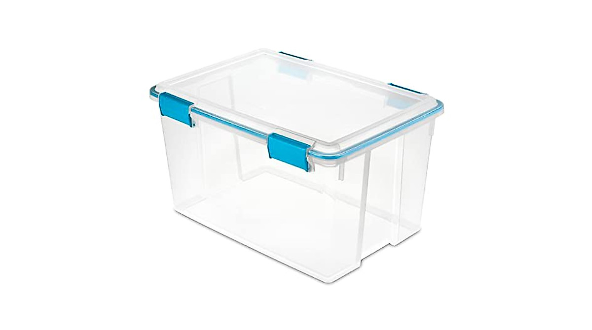 54 Quart Clear Storage Containers - Stackable & Airtight Sealing