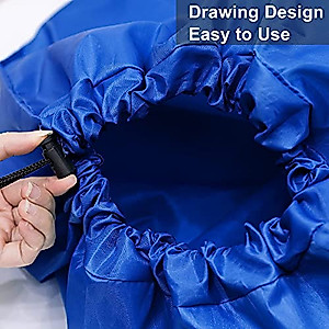 Sylfairy 2 Pack Extra Large Travel Laundry Bag, 24" x 36" Durable Rip-Stop Dirty Clothes Organizer with Drawstring, Heavy Duty Travel Laundry Bag, Large Laundry Hamper Liner, Machine Wash (Navy+Black)