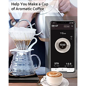 FITINDEX Food Scale for Weight Loss, Kitchen Scale for Food Ounces and Grams, Digital Smart Food Nutrition Scales, Cooking Coffee Scale with Smartphone APP for Baking, Calorie, 11lb/5kg