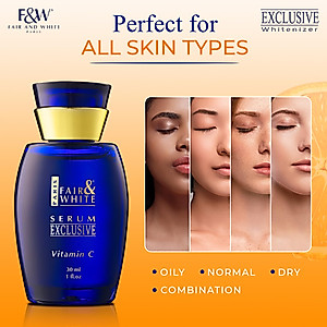 Fair & White Exclusive, Vitamin C Serum – 30 ml / 1 fl oz – Skin Brightening Serum