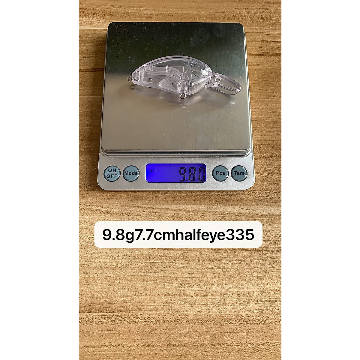 10PCS Unpainted Lure Blanks Crankbait Fishing Topwater Lures Hard Clear Plastic Simulation Minnow Bait Fishing Plugs Spoons 335 Free Eye