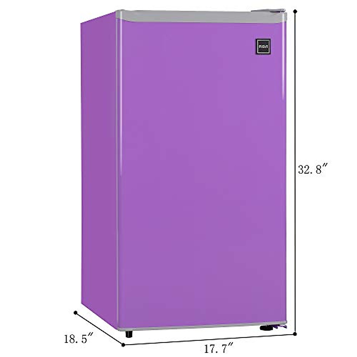RCA RFR321-PURPLE 3.2 Cu Ft Compact Fridge, Mini Refrigerator, Purple