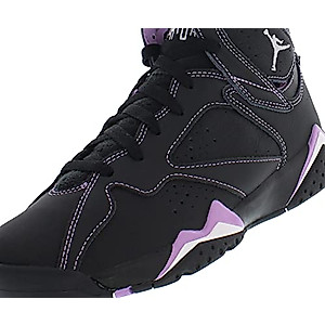 Jordan Girl's Air 7 Retro (Big Kid) Black/Barely Grape/Rush Fuchsia 4.5 Big Kid M
