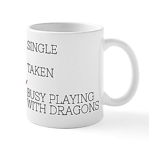 CafePress Busy Playing With Dragons Ceramic Coffee Mug, Tea Cup 11 oz
