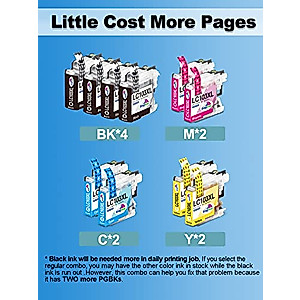 Kingway Compatible Ink Cartridge Replacement for LC-103XL LC103XL LC101 101XL for Brother MFC J870DW J450DW J470DW J650DW J4410DW J4510DW J4710DW J6720DW (10pack, 4BK, 2Y, 2M, 2C)