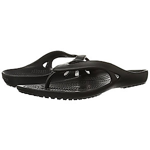 Crocs womens Kadee Ii Flip Flop, Black, 10 US