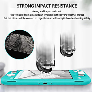 DLseego Carrying Case for Switch lite,New Leaf Crossing Design Portable Travel Carrying Case 3 in 1 Accessories Kit with 2 Pcs Screen Protectors and 2 PcsThumb Grips Caps