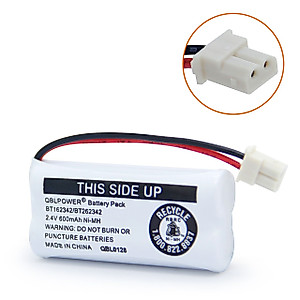 QBLPOWER Replacement Battery BT162342 BT262342 2.4v 300mah NI-MH Rechargeable Compatible with Vtech AT&T Cordless Telephones CS6114 CS6419 CS6719 EL52300 CL80111(3 Pack BT162342)