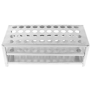 Test Tube Rack Aluminum Blood Collection Tube Holder - School Supply Equipment Storage Organizer for Laboratory (40x12.5)