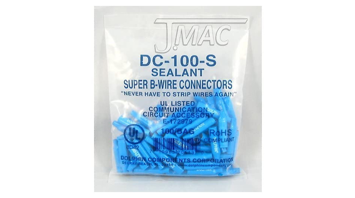 Dolphin DC-100S Super B Connector w/Sealant 100 Pcs. — 🛍️ The Retail Market