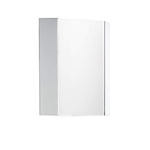 Fresca FMC5082WH Coda 14" Corner Medicine Cabinet with Mirror Door, White