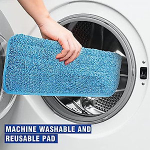 6 Pack Microfiber Spray Replacement Mop Pads - Perfect Cleaning Solution for Home and Commercial Use, Compatible with Bona Floor Care System