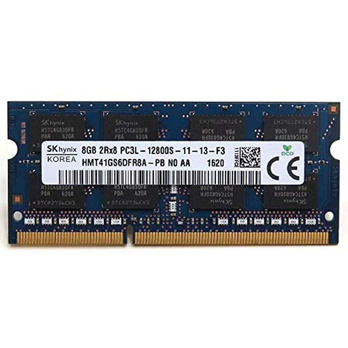 FTG International HMT41GS6DFR8A-PB 8GB 2Rx8 PC3L-12800S-11-13-F3 DDR3 1600MHz Black SO-DIMM Laptop, Small Form Factor Desktop RAM