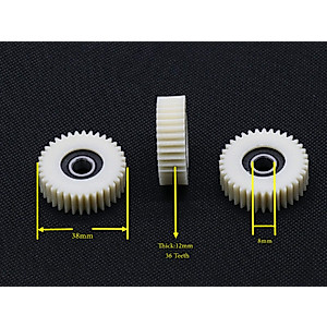 Chuancheng 3Pcs Nylon 36Teeth 36T E-Bike Wheel Hub Motor Planetary Gears W/Bearing for Bafang 8-Fun Motor