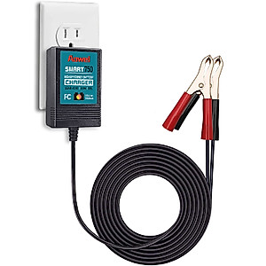 Aowel 750mA Trickle Battery Charger, 12V Fully-Automatic Smart Charger Battery Maintainer for Cars, Motorcycle, ATVs and More