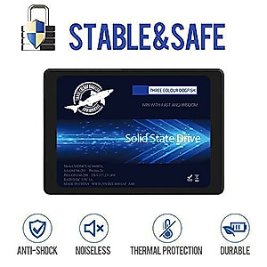 Dogfish 4TB 2.5" Internal SSD, 3D NAND Solid State Drive, SATA III 6Gb/s 2.5 inch 7mm (0.28”), Read up to 550MB/s - (2.5 4TB)