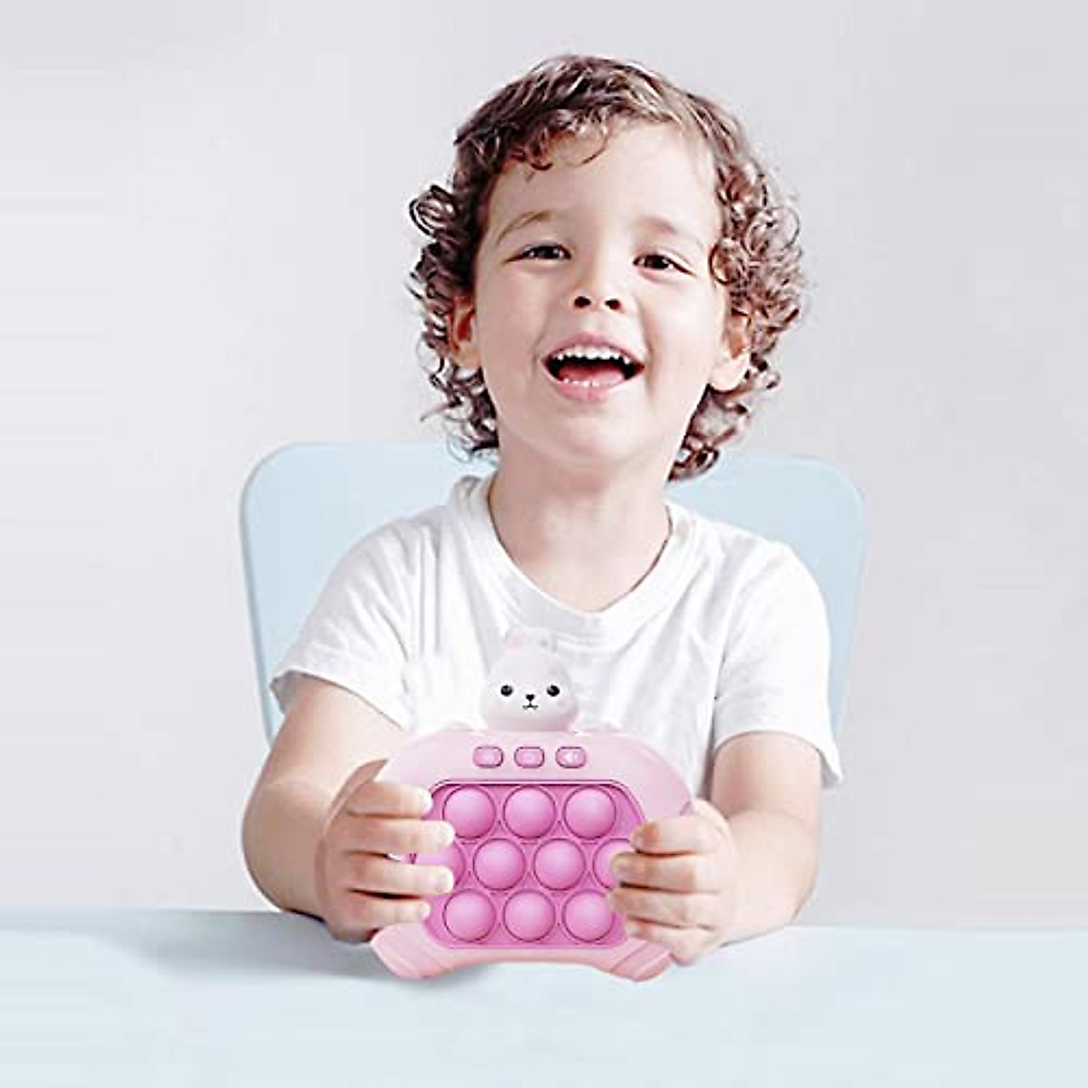 Gelmevo 2PCS Pop Fidget Push Game, Handheld Bubble Game Console Toy for Kids and Teen Party Game Relaxation and Decompressions Fidget Toy
