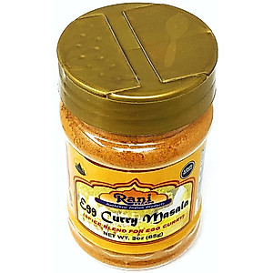 Rani Egg Curry Masala Indian 21-Spice Blend 3oz (85g) PET Jar ~ Shaker Top For Your Eggs or Tofu Scramble | All Natural | Vegan | Gluten Friendly | NON-GMO | Indian Origin
