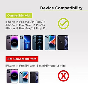 PureGear 10W Qi-Certified Fast Portable Fast Magnetic Wireless Charger for iPhone 14/14Plus/14Promax/13/13Pro/13ProMax / 12/12 Pro Work with MagSafe Case, AirPods/iPhone 11, Galaxy S22 S21 &More