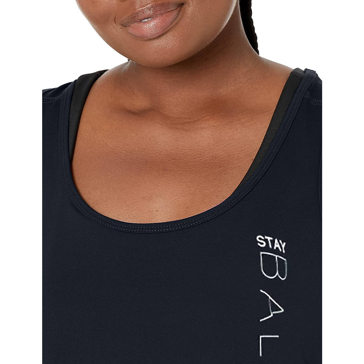 C9 Champion Women's Graphic Tank, EBONY/STAY BALANCED PLUS, XXL