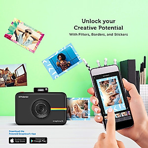 Zink Polaroid SNAP Touch 2.0 – 13MP Portable Instant Print Digital Photo Camera w/ Built-In Touchscreen Display, Black