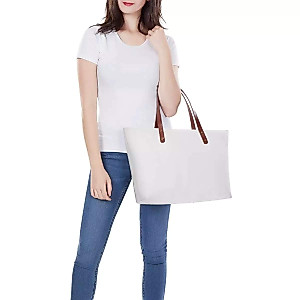 WELLFLYHOM Customize Personalized Tote Bag for Women, Large Handbag Storage Organizer Shoulder Bag Top Handle Bag with Wallet Set, Cutsom Ladies Wallets with Checkbook Holder Pu Leather