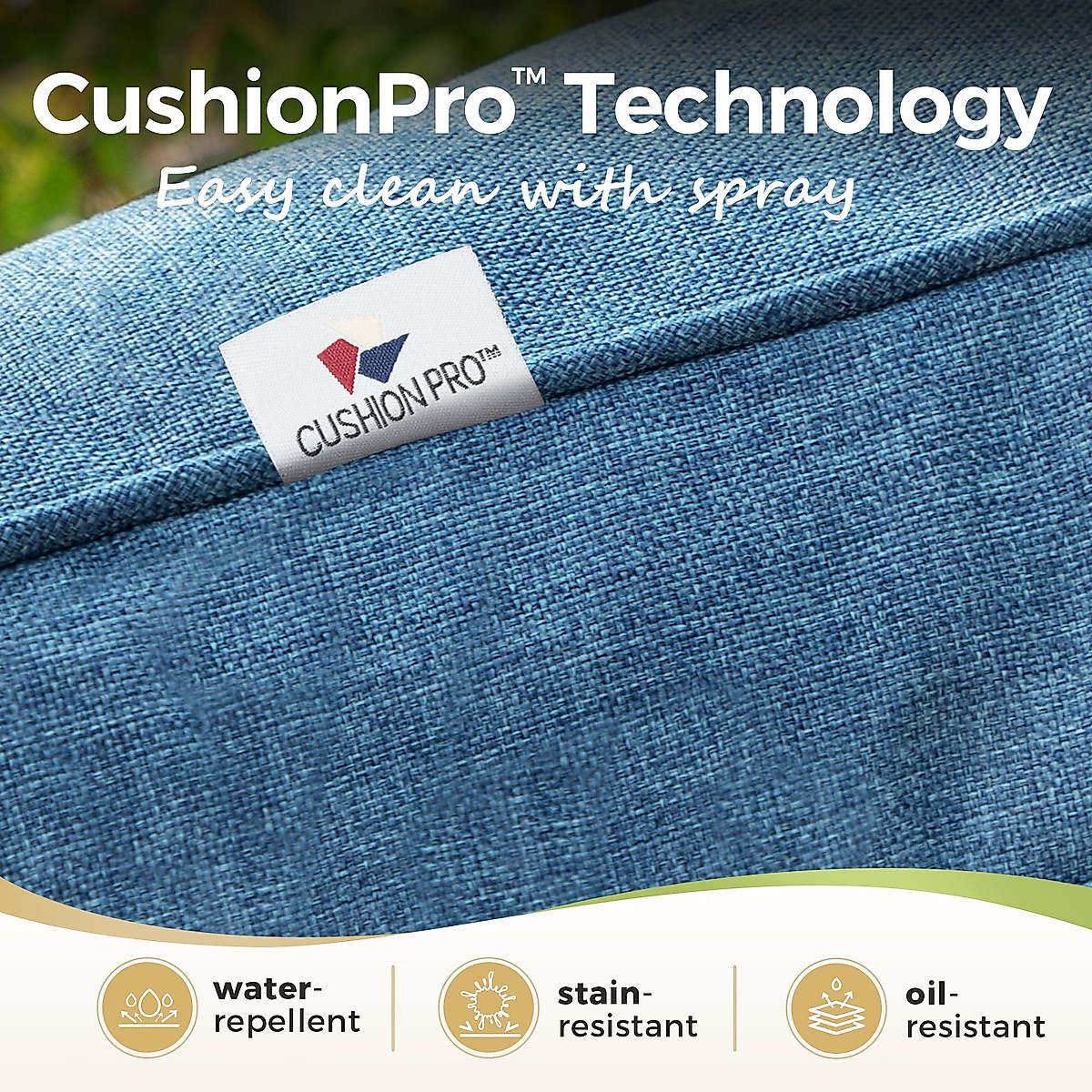 MIXPATIO Patio Furniture Set, 6 Pcs Metal Outdoor Conversation Set, 2 Swivel Chairs, 2 Ottomans and 3 Seater Sofa with 5.75" Extra Thick Cushion and Gas Fire Pit Table, Navy Blue