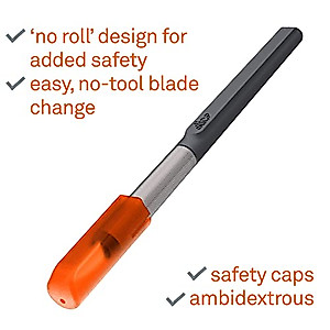 Slice 10548 Craft Knife, Finger-Friendly Edge, Safer Choice, Never Rusts, Lasts 11x Longer Than Steel, Precision Cutting (1 Pack)