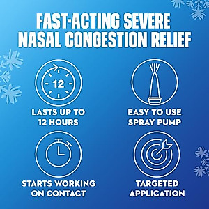 Mucinex Sinus-Max Nasal Spray Decongestant, 12 Hour Over-The-Counter Medication Nose Spray for Sinus Relief, Nasal Decongestants For Adults & Sinus Congestion, Cooling Menthol, 0.75 Fl Oz (Pack of 3)