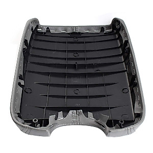 MOTOALL Auto Car Leather Suture Center Console Armrest Lid Cover Cap for 2008 2009 2010 2011 2012 Honda Accord Synthetic Leather (Vinyl) Plastic Gray