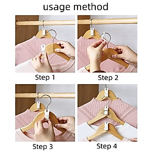 CNYEJQJC Clothes Hanger， 30PCS Connector Hooks Plastic Hanging Clothes Hangers Connecting Hook Saving Wardrobe for Space Clothes Storage and Finishing Machine