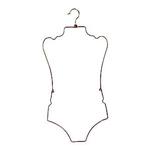 Gralara Swimsuit Hanger for Closet Top Swivel Hook Closet Organizer Foldable Bikini Hanger Bathing Suit Hanger for Cloakroom Bedroom Boutiques Shops, Pink Aureate