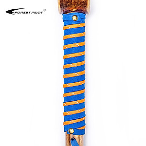 FOREST PILOT 3 Pieces Detachable Hardwood Walking Stick with a Compass and a Thermometer (Nature Color, 48 Inches, 1 Piece)…