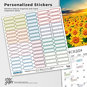 The Beauty of Sunflowers | 2024 12 x 24 Inch Monthly Square Wall Calendar | Sticker Sheet | StarGifts | Flower Floral Plant Outdoor Nature