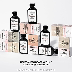 COLORCHARM Permanent Liquid Toners| Neutralize Brass| Free of Parabens| Vegan| T11 Lightest Beige Blonde| 1.4 Fl Oz