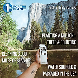 Boxed Water 16.9 oz. (12 Pack) – Purified Drinking Water in 92% Plant- Based Boxes – 100% Recyclable, BPA-Free, Refillable/Reusable Cartons – More Sustainable than Plastic Bottled Water