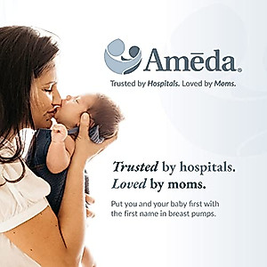 Ameda ComfortGel Nipple Gel Soothing Nursing Pads, Breast Pads Nipple Therapy, Breastfeeding Supplies, Reusable Cooling Relief HydroGel Pads, 2 Pair (4 Count)