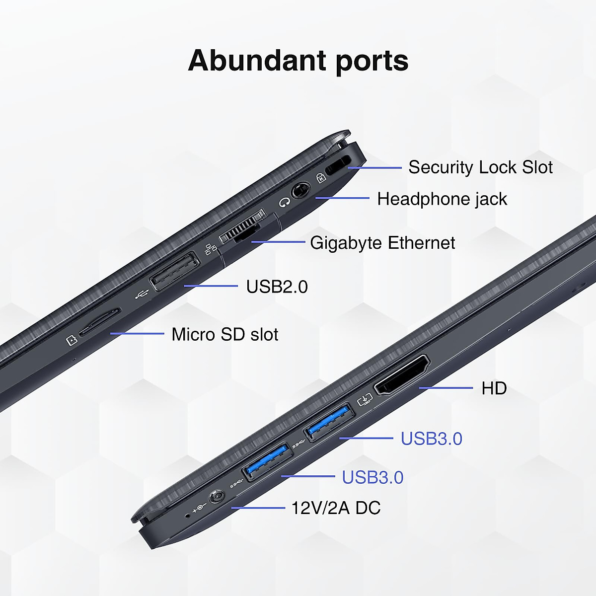 BiTECOOL 14-inch Windows 11 Laptop Computer, 8GB RAM 256GB SSD Laptop, Intel Celeron J4005 Dual ...