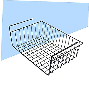 Alipis Fridge Shelves Shelf for Desk Kitchen Cabinet Shelf Hanging Storage Bin Basket Under Shelf Wire Rack Under Shelf Organizer Lower Hanger Lower Hanging Basket Storage Basket Food