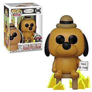 Funko This is Fine Dog Pop! Vinyl Figure - Entertainment Earth Exclusive