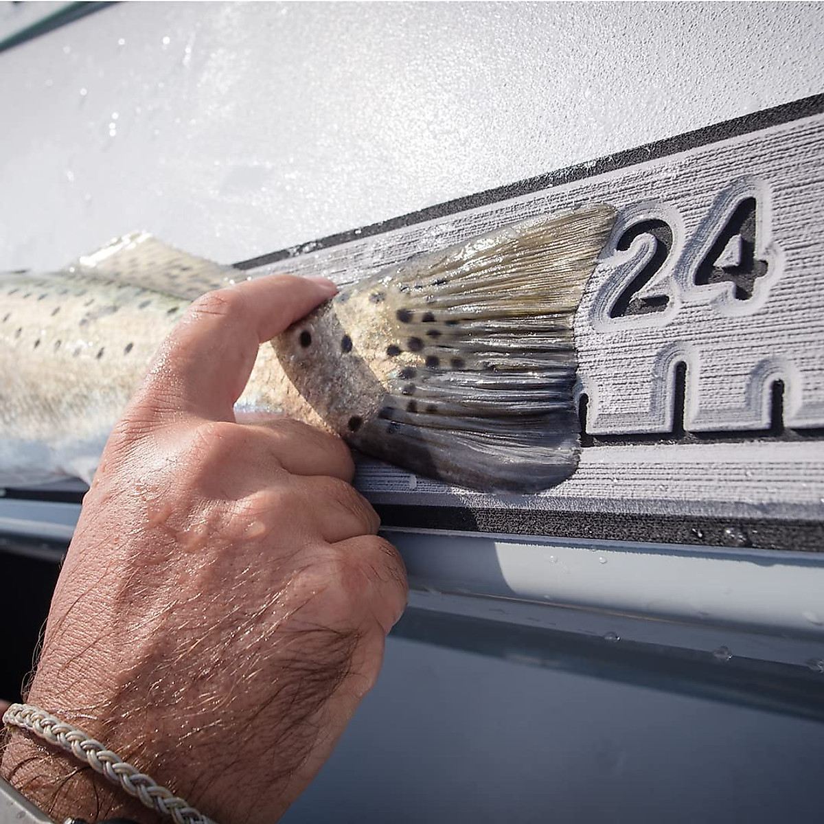 Next Level Inc | Fish Ruler | SeaDek | 36 inch Fish Measurement Tool | Perfect for Boats and Kayaks | Camel/Beach Sand