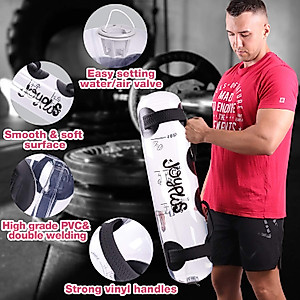 JOYPLUS Aqua Bag Sandbag Alternative - Adjustable Aqua Bag and Power Bag with Water - Core and Balance Trainer - Portable Stability Fitness & Full Body Workout Equipment,Cylinder,MAX Weight 44LB