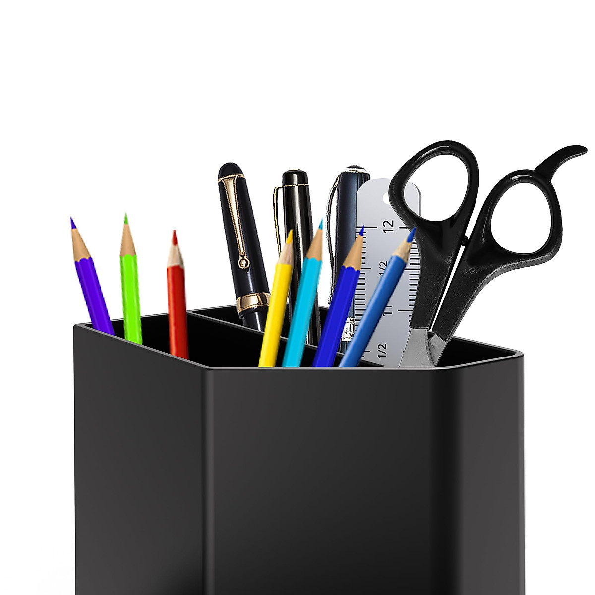 Desk Lamp,Desk Lamps for Home Office,COZOO LED Desk Lamp with 2 USB Charging Ports,2 Pen Holders,1 Outlet,3 Color 3 Brightness Levels,Touch/Memory/Timer,LED Desk Light Small Desk Lamp Kids Study Lamp