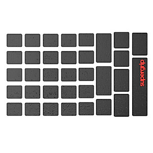 Pulsar Gaming Gears SUPERGRIP Pre-cut Keyboard Griptape Pre-laminated Sweat Absorbing High Performance Universal Anti Slip Mouse Keycap Grip tape Ultra-thin 0.5mm (0.02in)